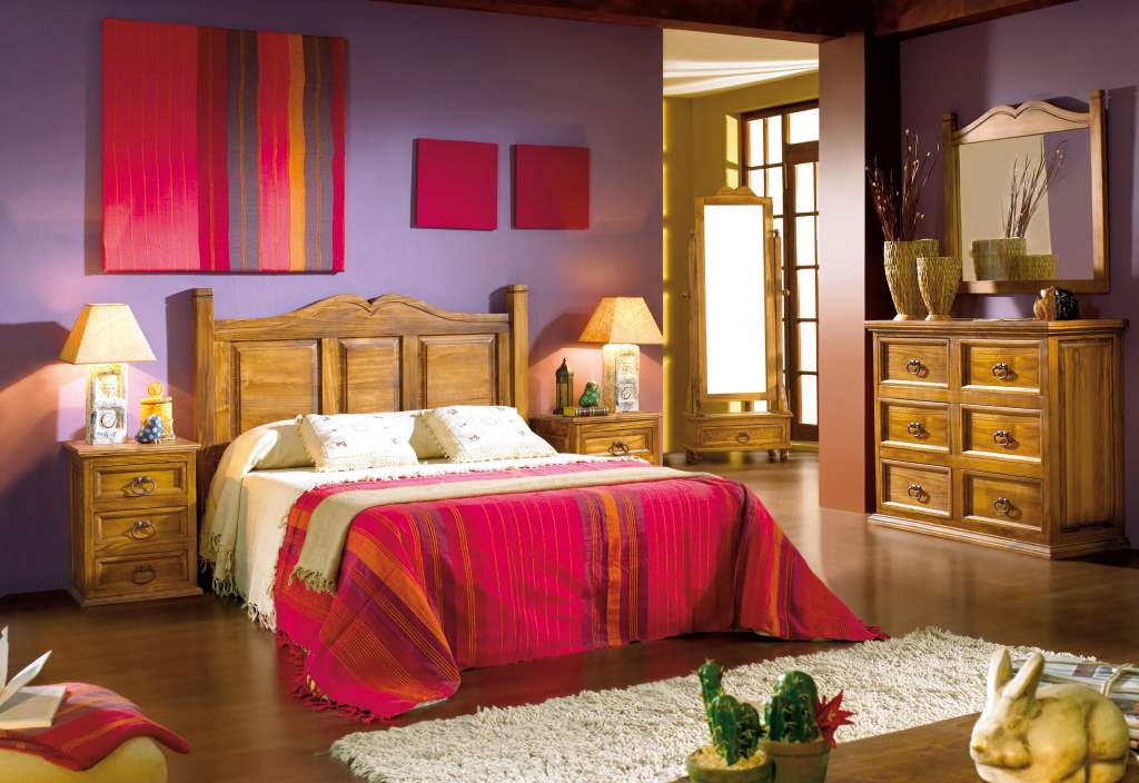 DORMITORIO RÚSTICO-PROVENZAL – Unión Fabricantes de Tresillos